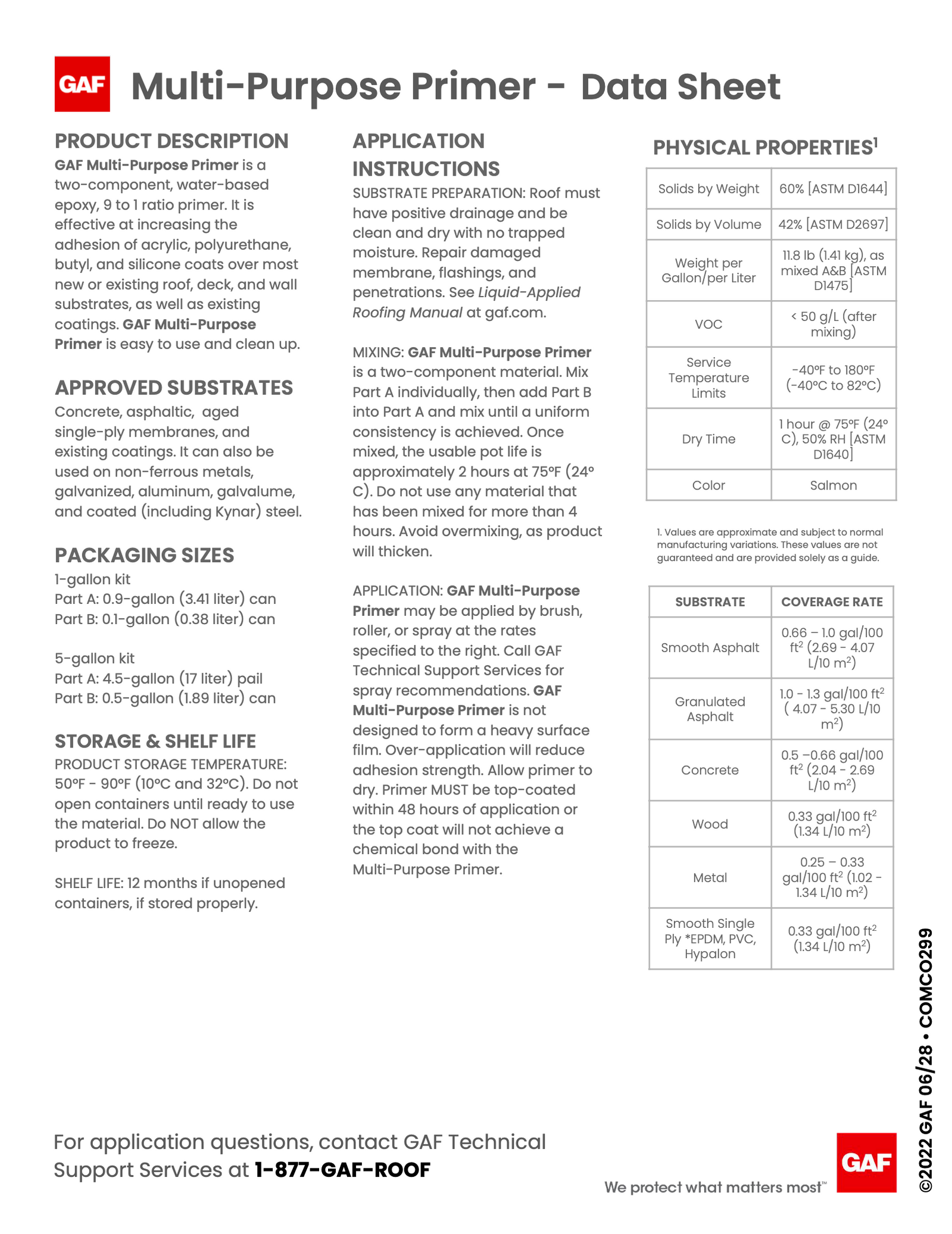 GAF Multi Purpose Primer (A + B) Kit — Atlantic Green Supply