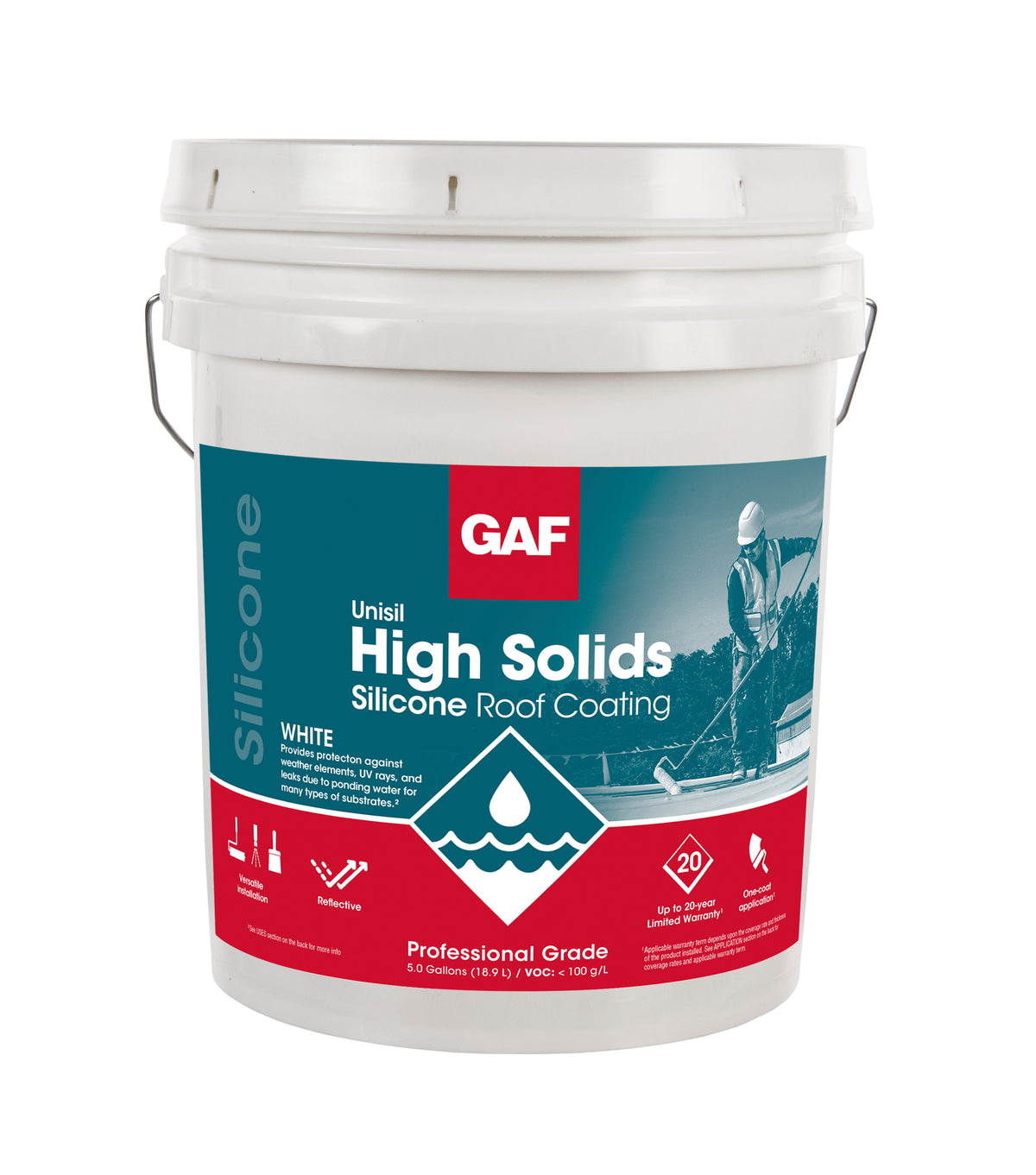 GAF High Solids Silicone Roof Coating — Atlantic Green Supply